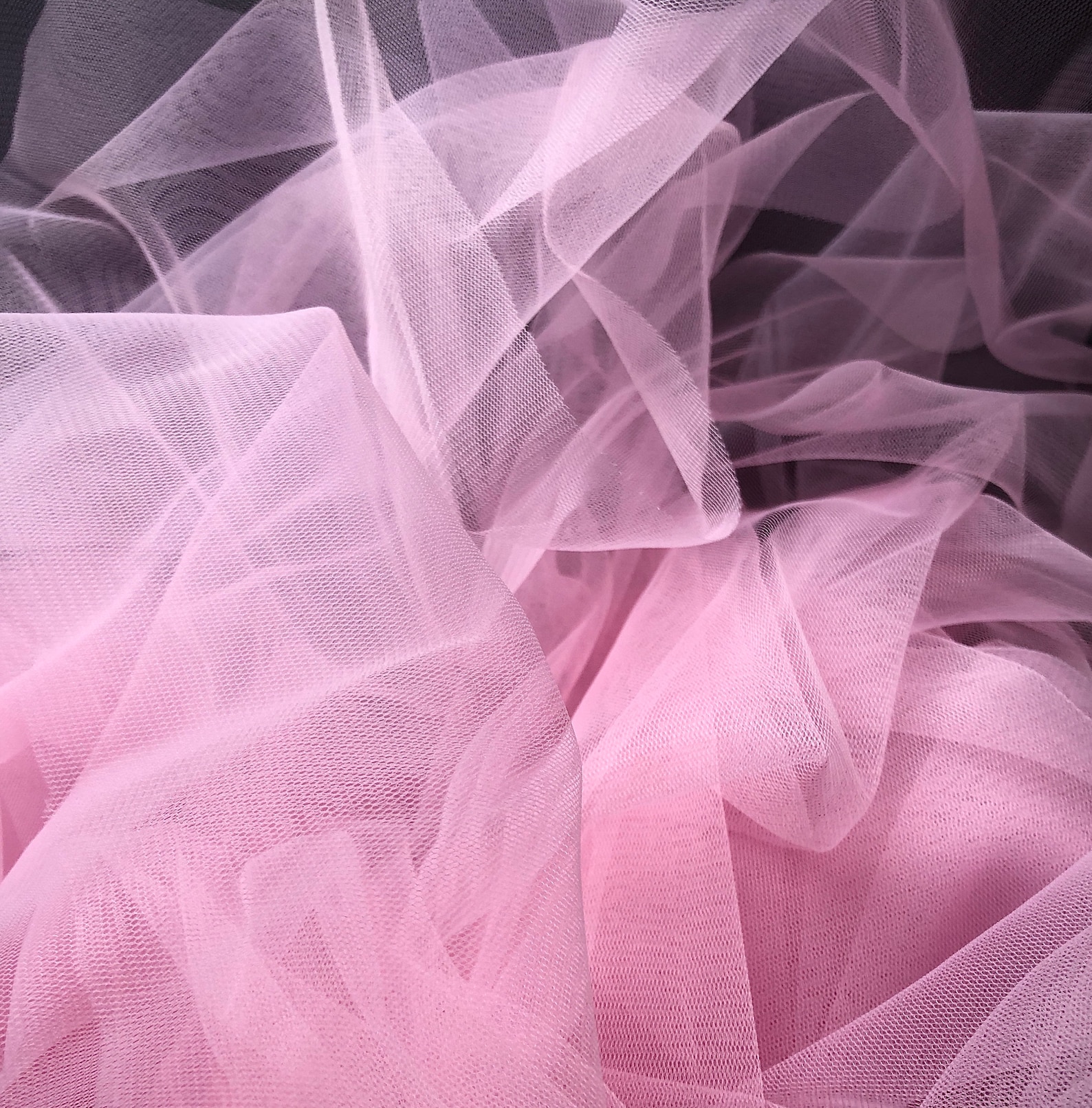 Tul rosa suave extra ancho 3.15 m 124 in tejido de tul | Etsy