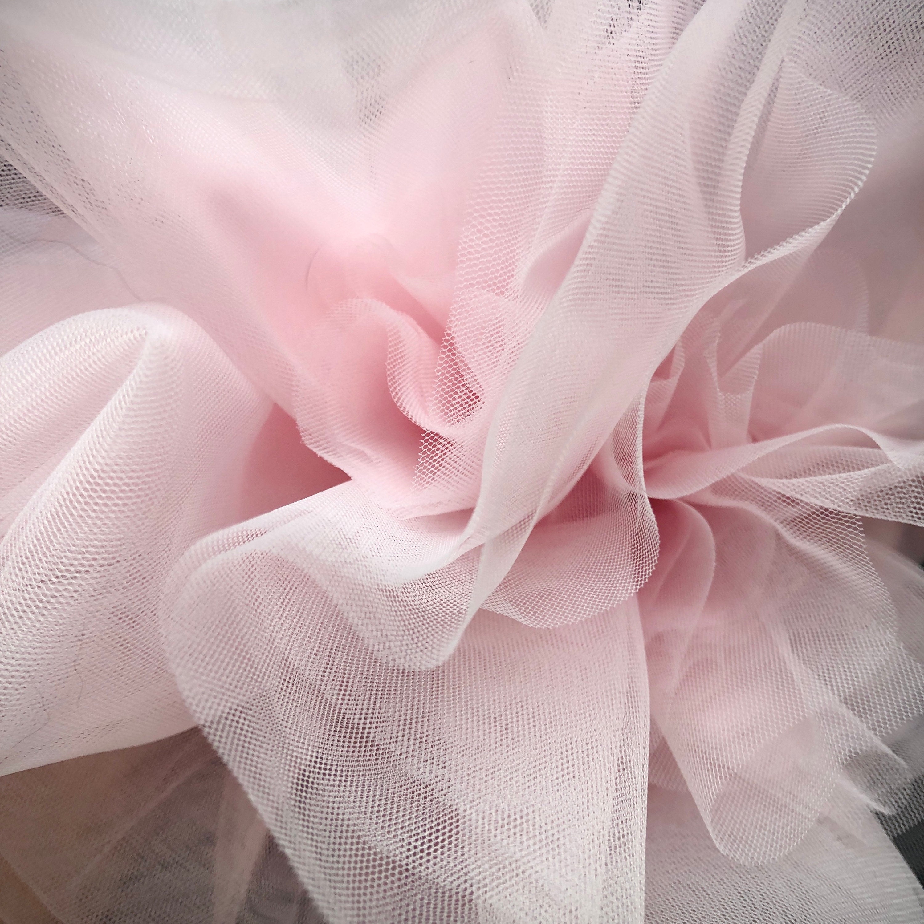 Soft Light Pink tulle Extra wide 3.15 m 124 in Stretch | Etsy