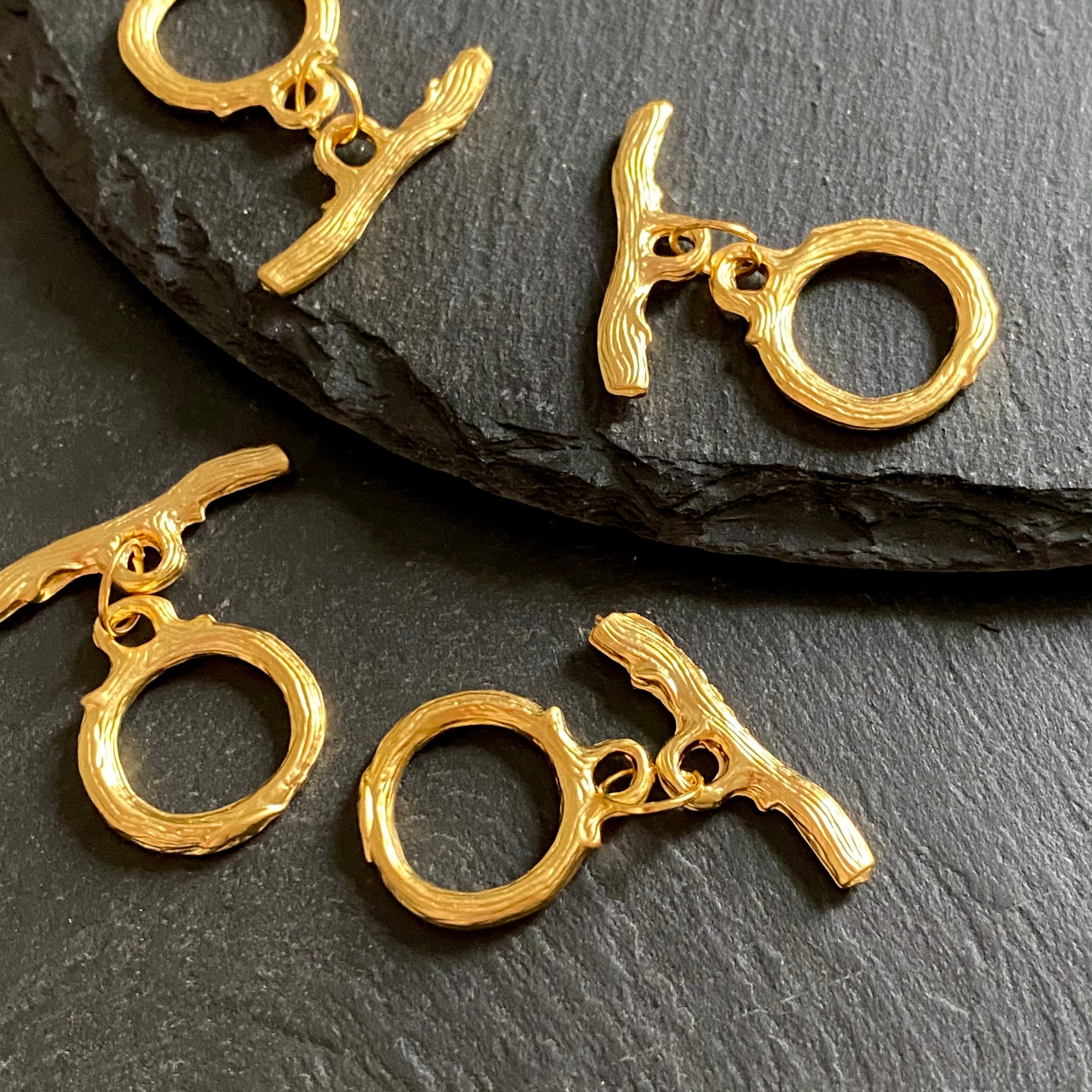 Gold Plated Toggle Clasps T Bar Clasps Gold Jewelry Clasps | Etsy