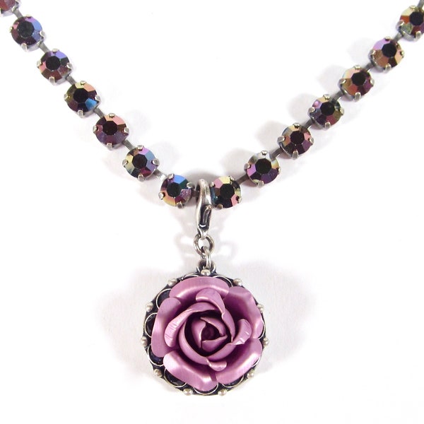 Rose Pendant - Etsy
