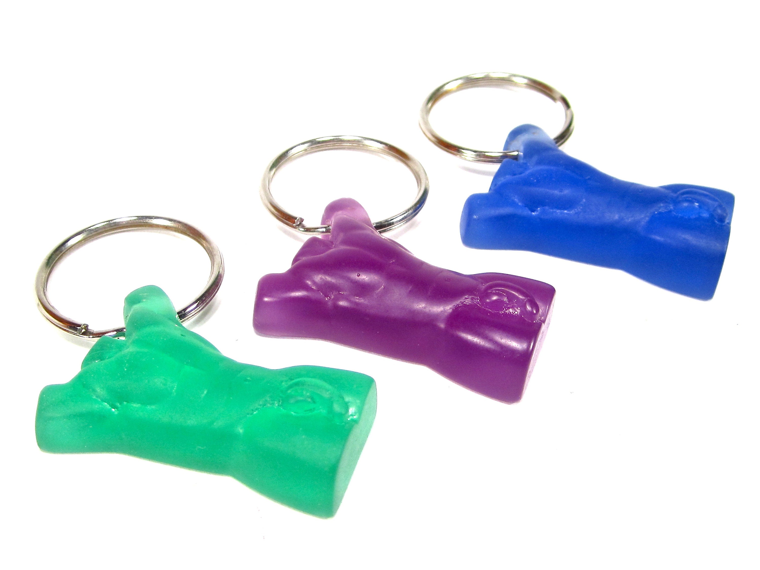 Male Torso Upper Body Key Chain Man Blue Purple Green 90s Made - Etsy
