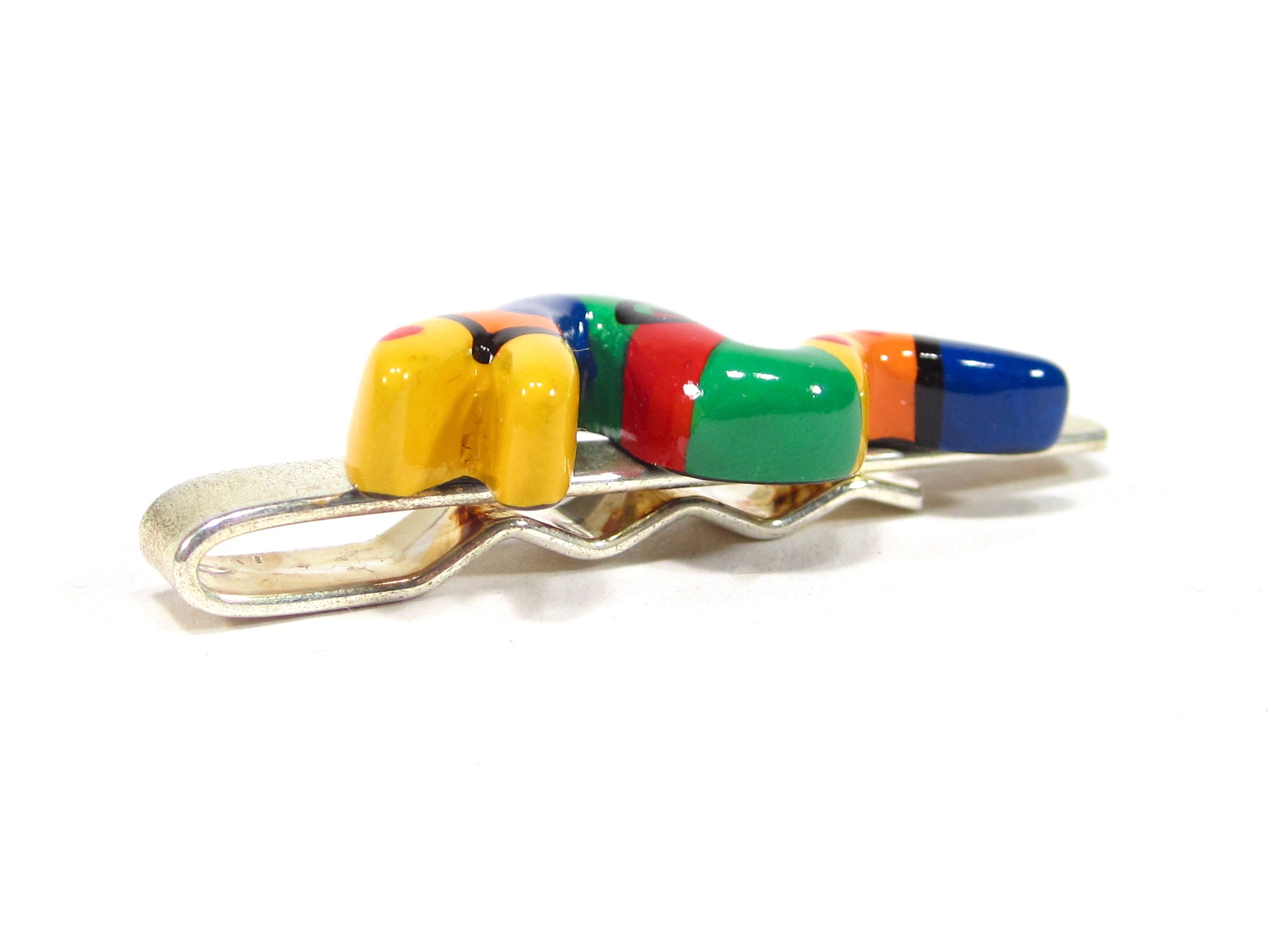 Colorful Funny Tie Clip Snake Handmade Pop Art Men's Jewelry Original ...