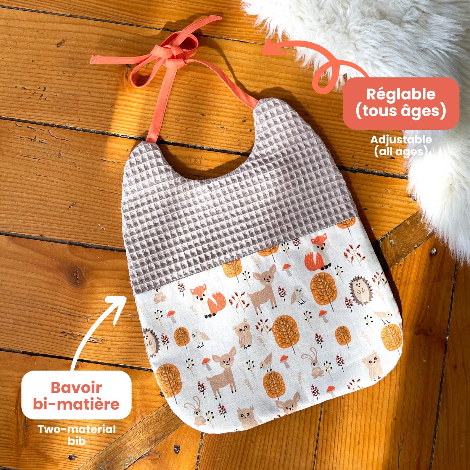 Baby Bib Pattern PDF and English Video Tutorial - Etsy