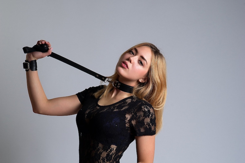 BDSM Leather Leash Leather Dog Leash Submissive Leash Bdsm - Etsy