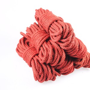 BDSM Shibari Red Rope Kit 4x26ft 6mm, Shibari Jute Rope for ...