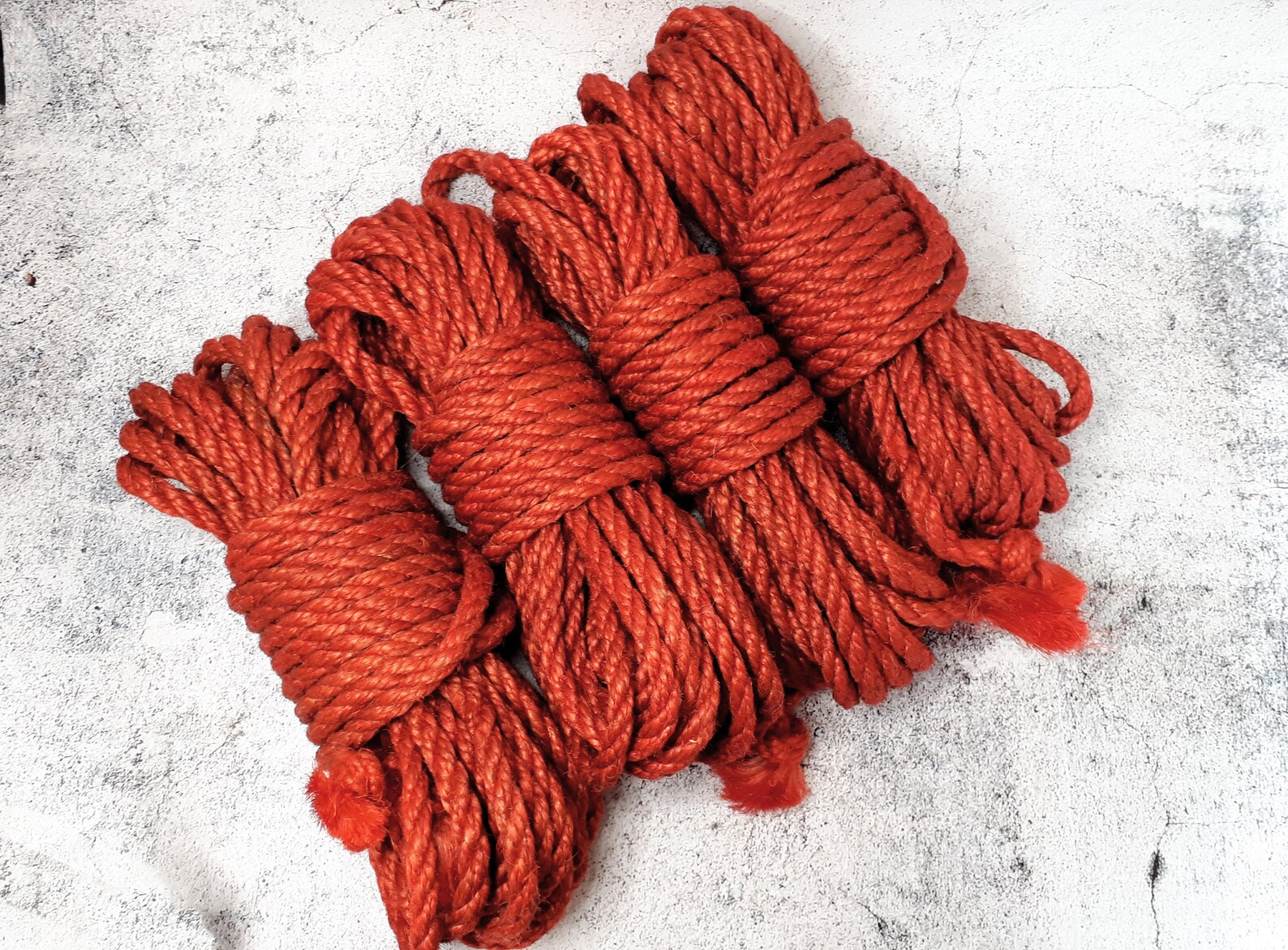 BDSM Shibari Red Rope Kit 4x26ft 6mm Shibari Jute Rope for - Etsy