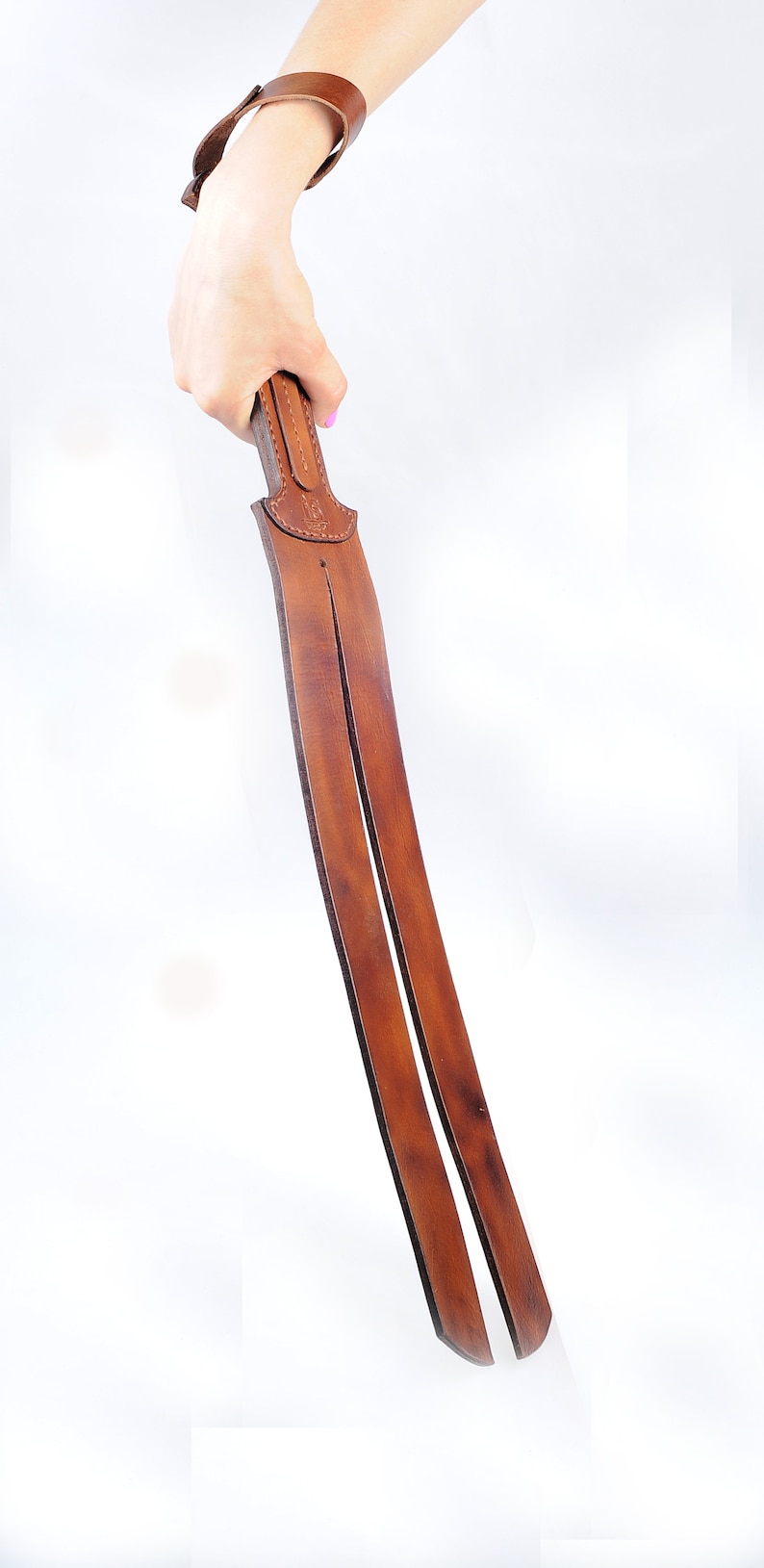 Leather Tawse Or Spanking Strap Can Be Used As Bdsm Leather Etsy