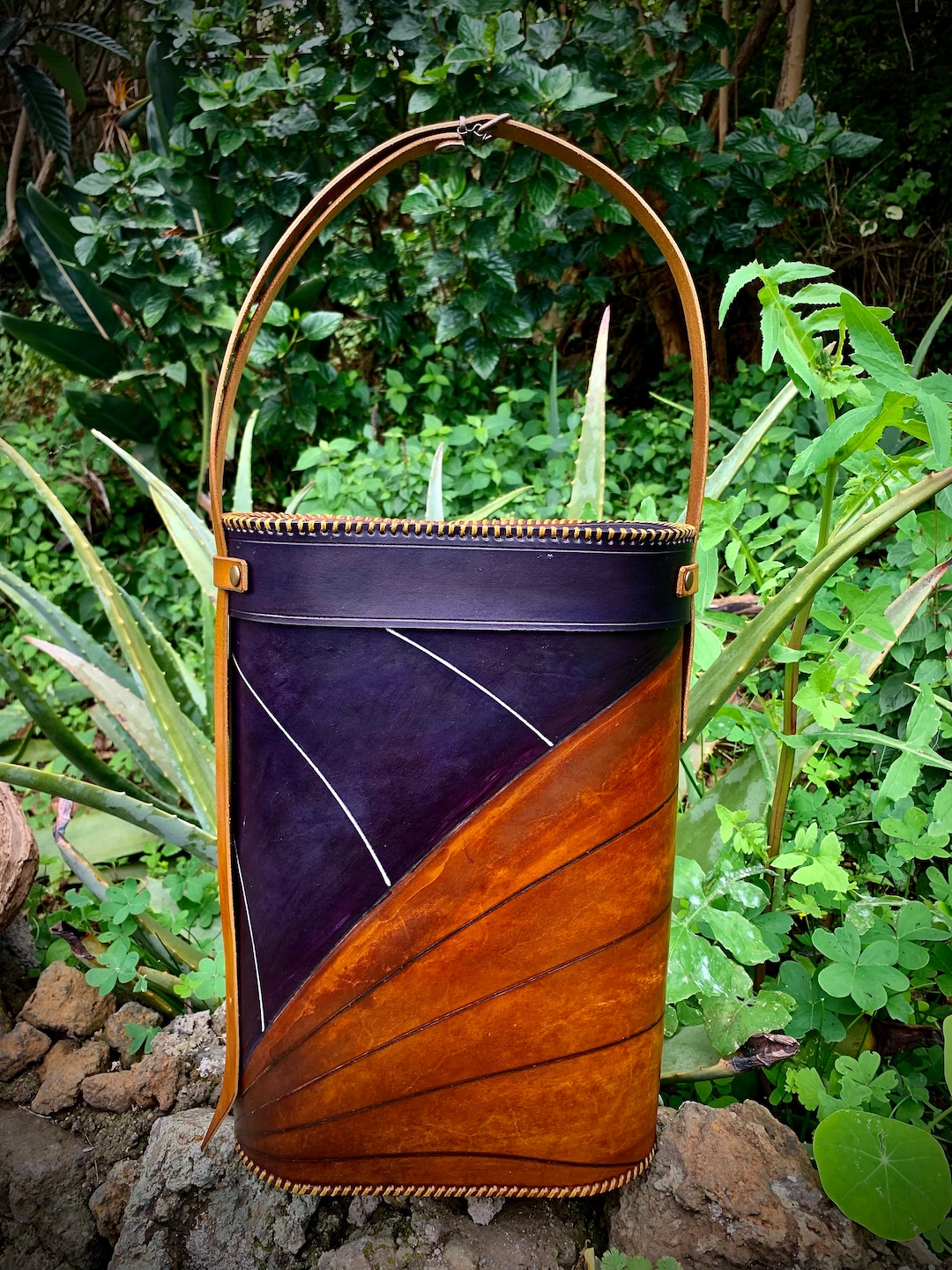 Leather Matera With Thermos Holder, Mate and Yerba Mate Model: “DUNAS ...