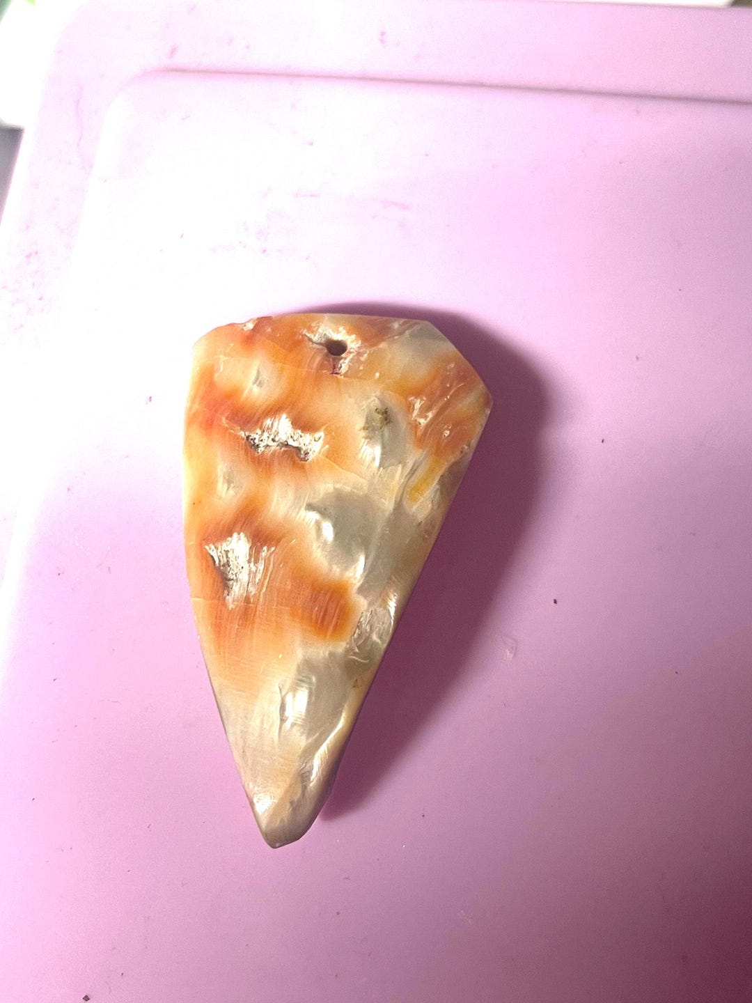 Pre Drilled Abalone Piece, Smooth Cut Abalone Shell - Etsy