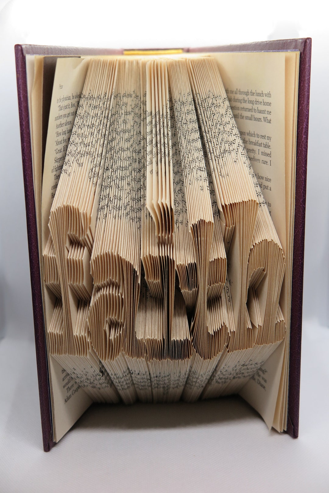 Folded Book Art- Faith - Etsy