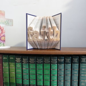Folded Book Art- Faith - Etsy