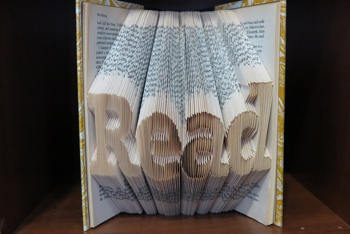 Folded Book Art Read - Etsy