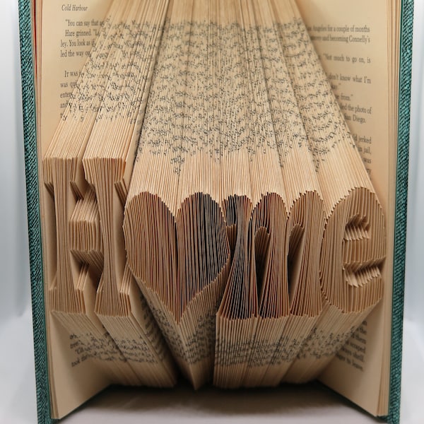 Repurposed Book - Etsy