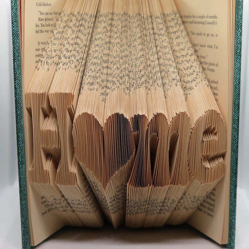 Repurposed Book - Etsy