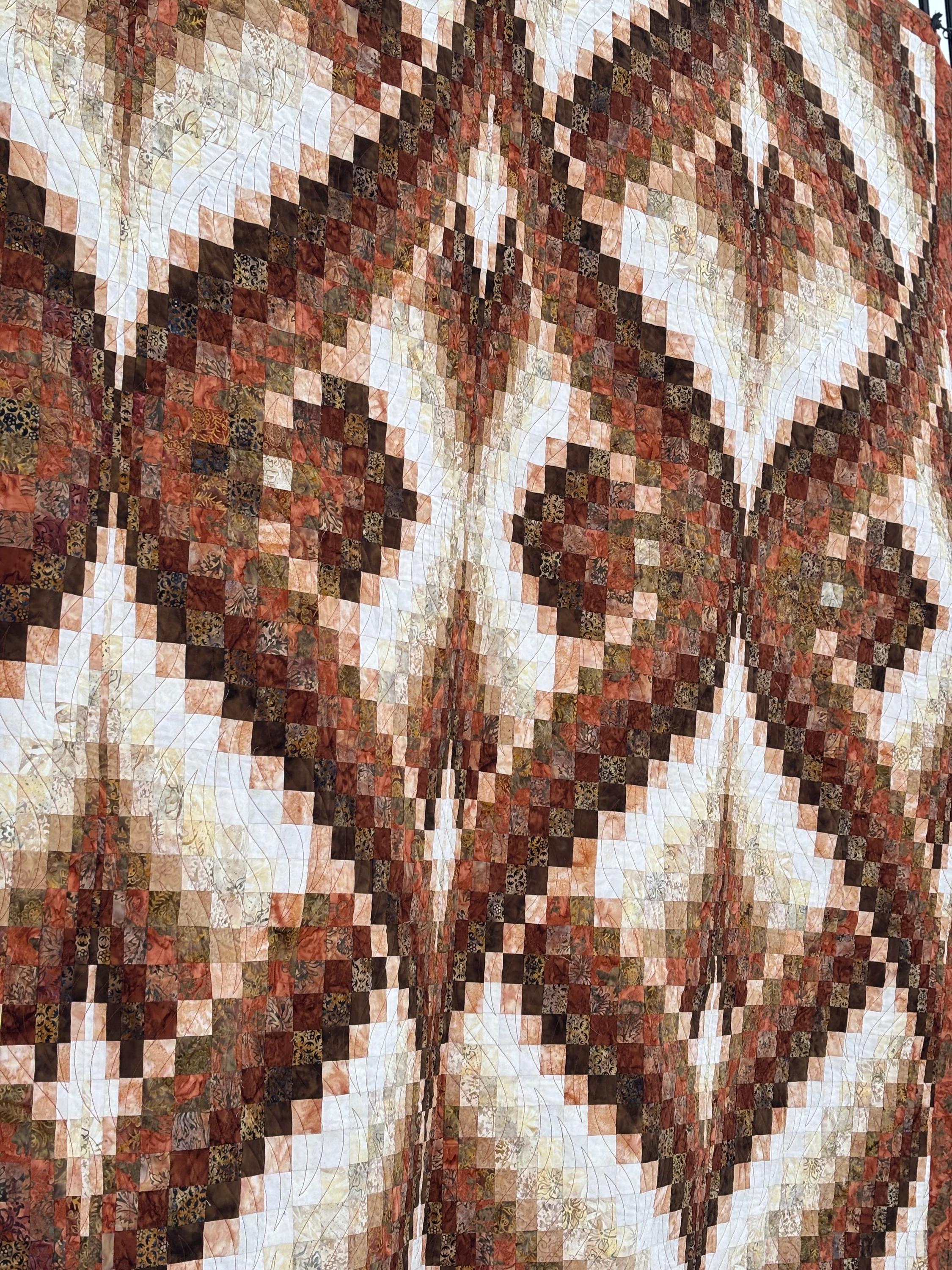 Arabian Nights Splendor - Large Brown Neutral Bargello Quilt - Etsy