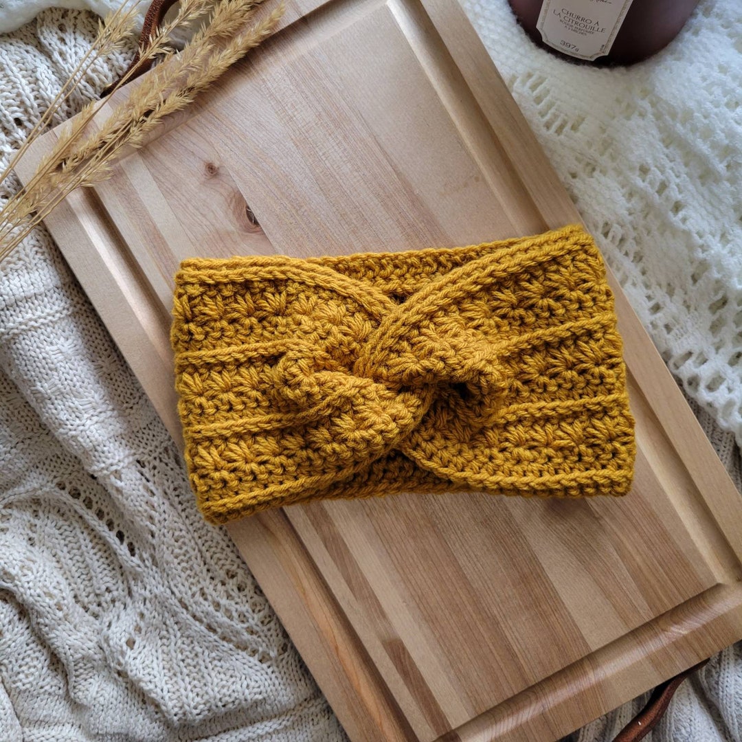 Easy Crochet Twisted Headband Pattern All Sizes Starry Ridge Headband