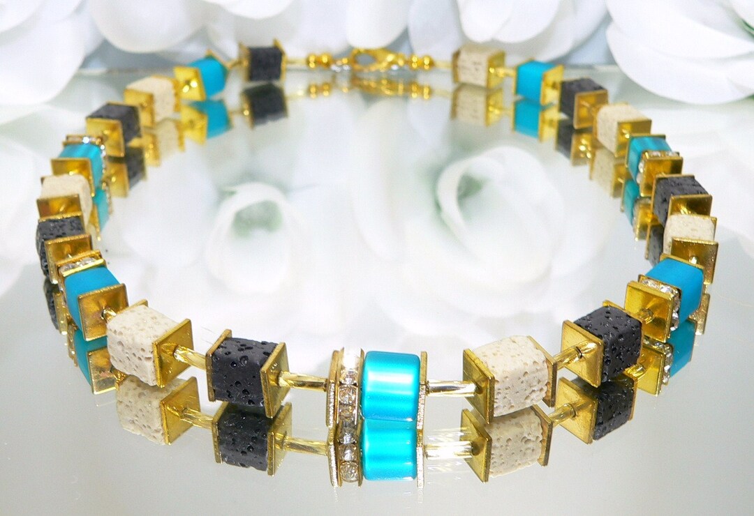 Chain, Necklace, Collier, Cube Chain, Necklace, Cube, Lava Cube ...