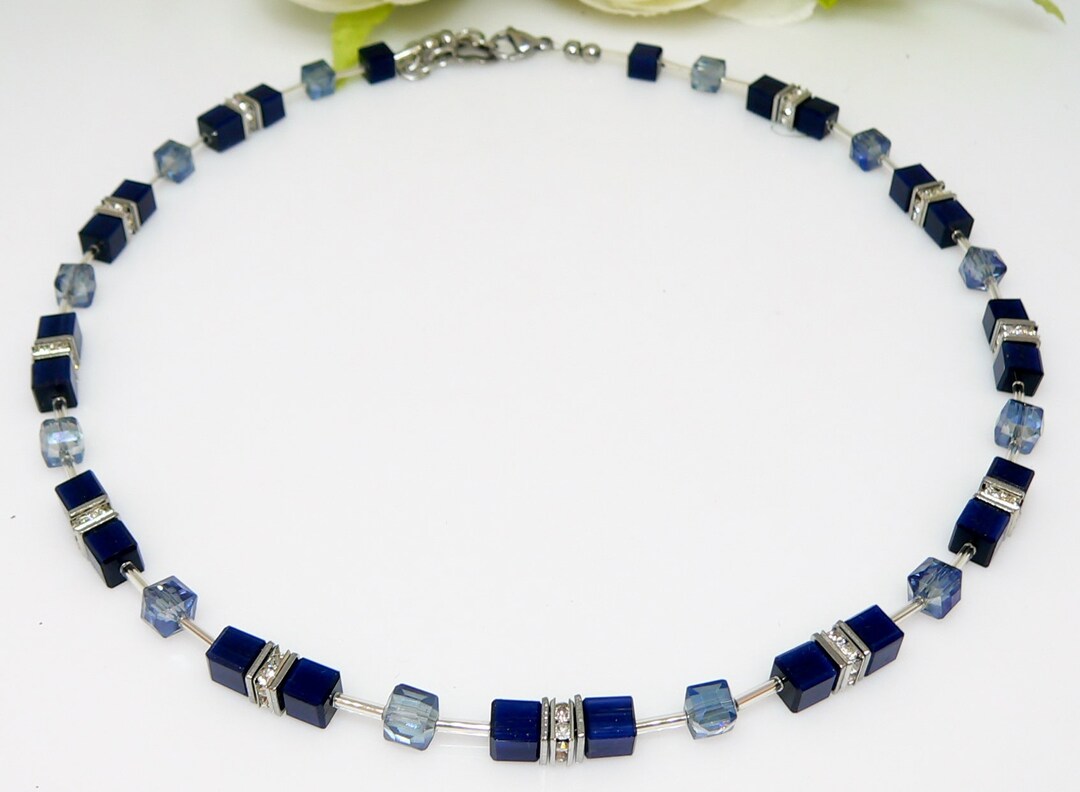 Necklace, Cube Chain, Collier, Cube, Necklace, Cat Eye, Glass ...