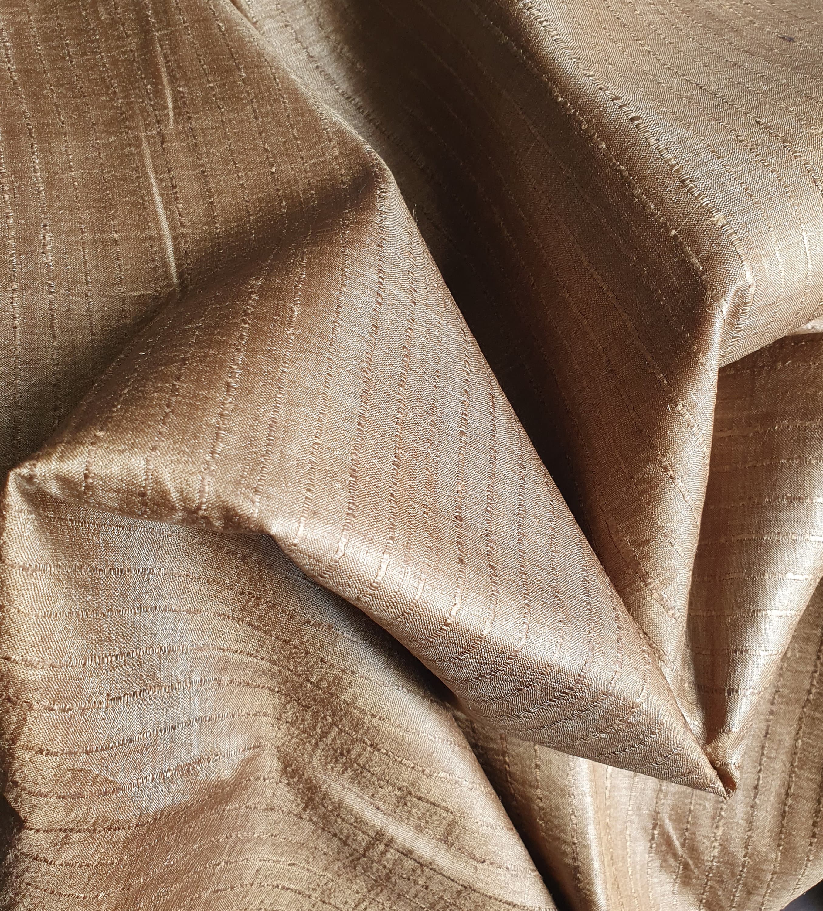 Bengal Silk Fabric - Tussar Silk Fabric - Light Opaque Couche Green ...