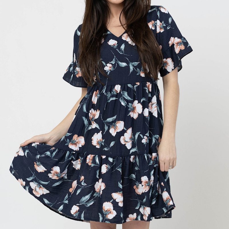 Navy Blue Nursing Dresses - Etsy