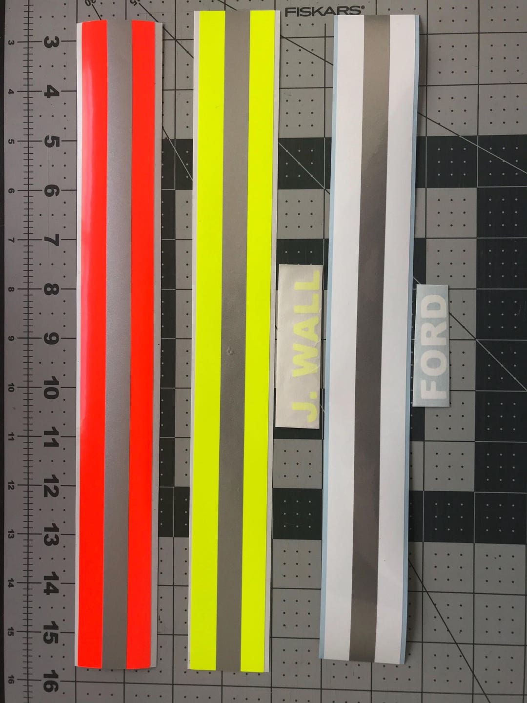 Reflective Stripe and Name Vinyl Only - Etsy