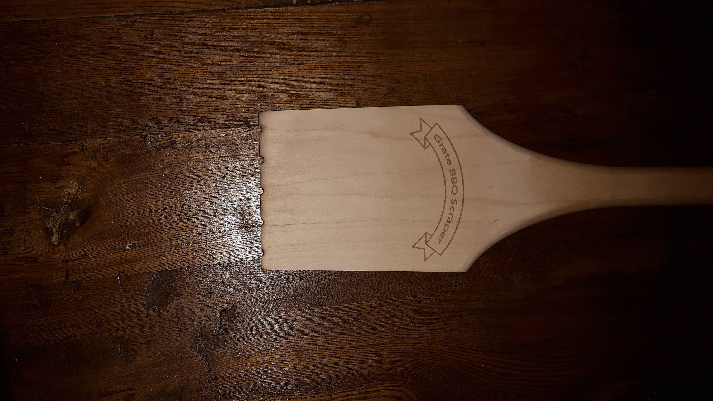 BBQ Scraper Extra Long 21 In, Safe & Bristle Free Hardwood - Etsy