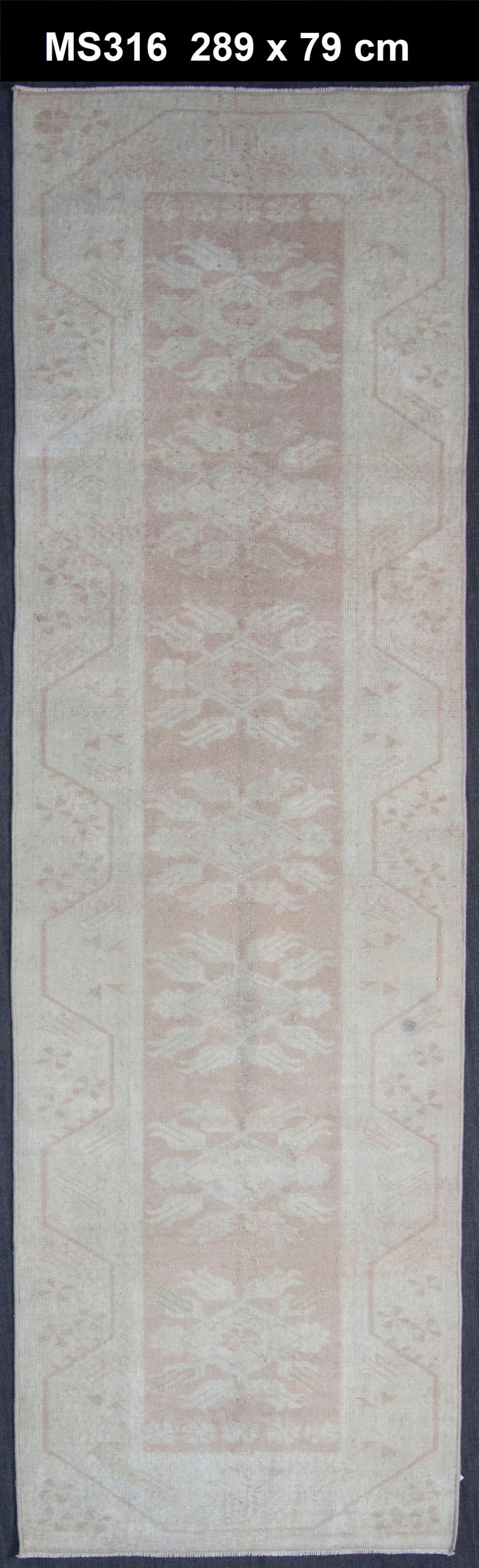 3x9 the Size is 289x79 Cm 9'5"x2'6'' Ft. Turkish, Handmade, Oushak ...