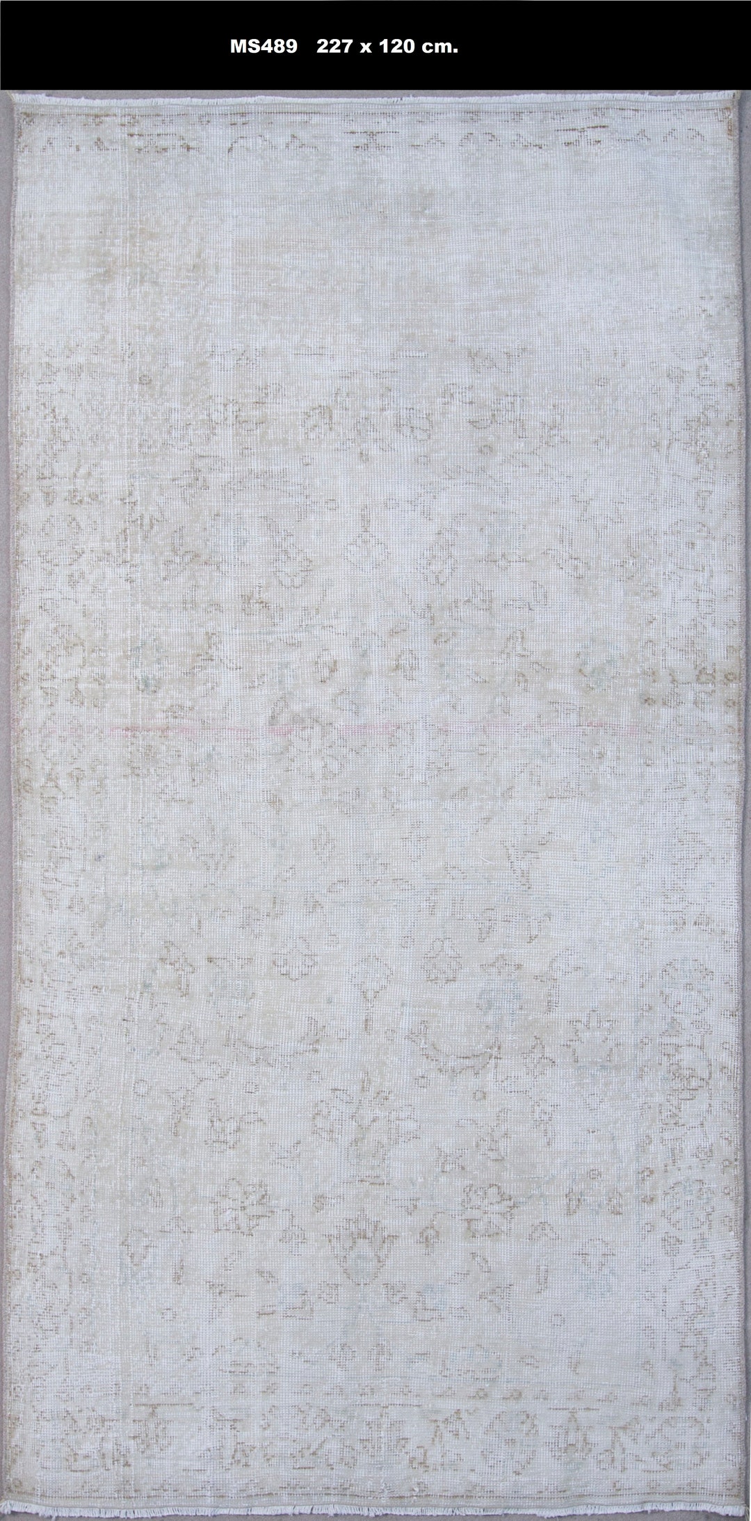 4x7 the Size is 227x120 Cm 7'4"x3'9'' Ft. Turkish, Handmade, Oushak ...