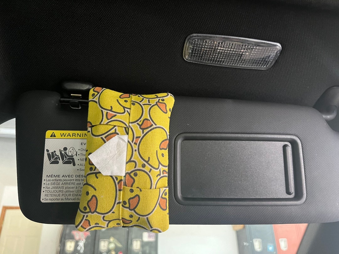 Rubber Duck Car Visor Tissue Holder, Car Accessories, Car Organization ...