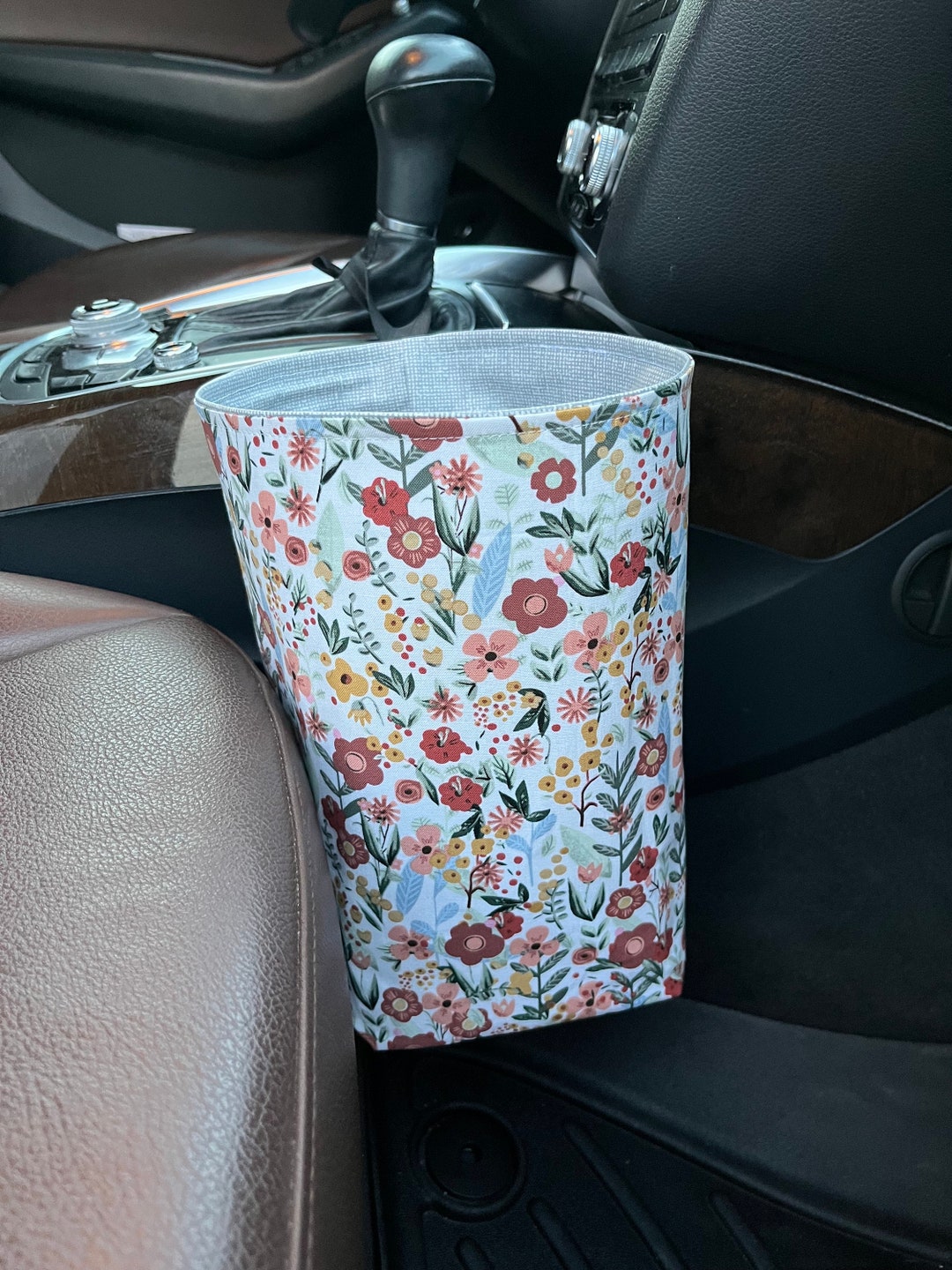 Floral Car Trash Bag, Car Accessory, Car Gadget, Car Organizer, for ...
