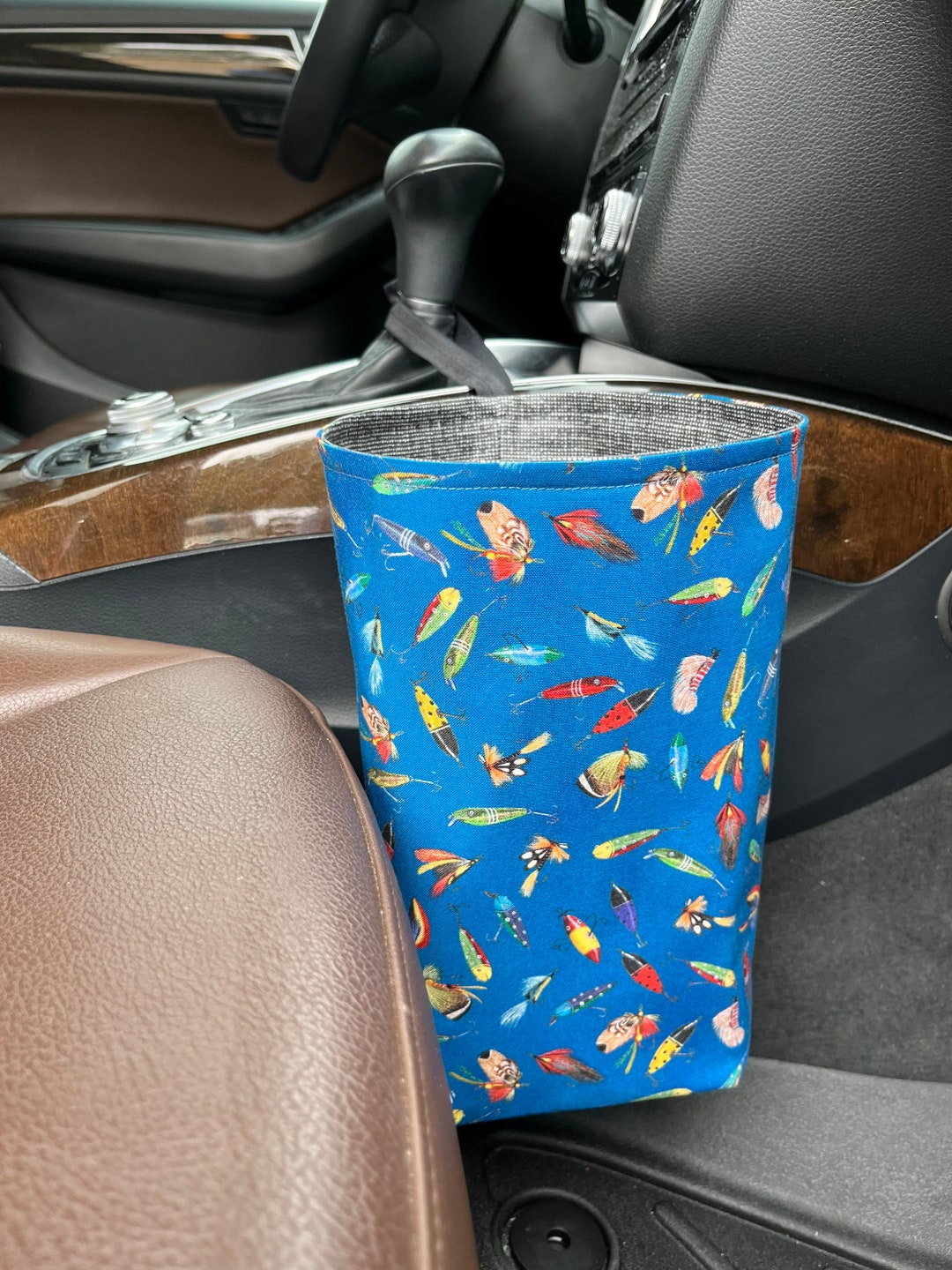 Fishing Lure Car Trash Bag, Waterproof Wipeable Lining, Men Car ...