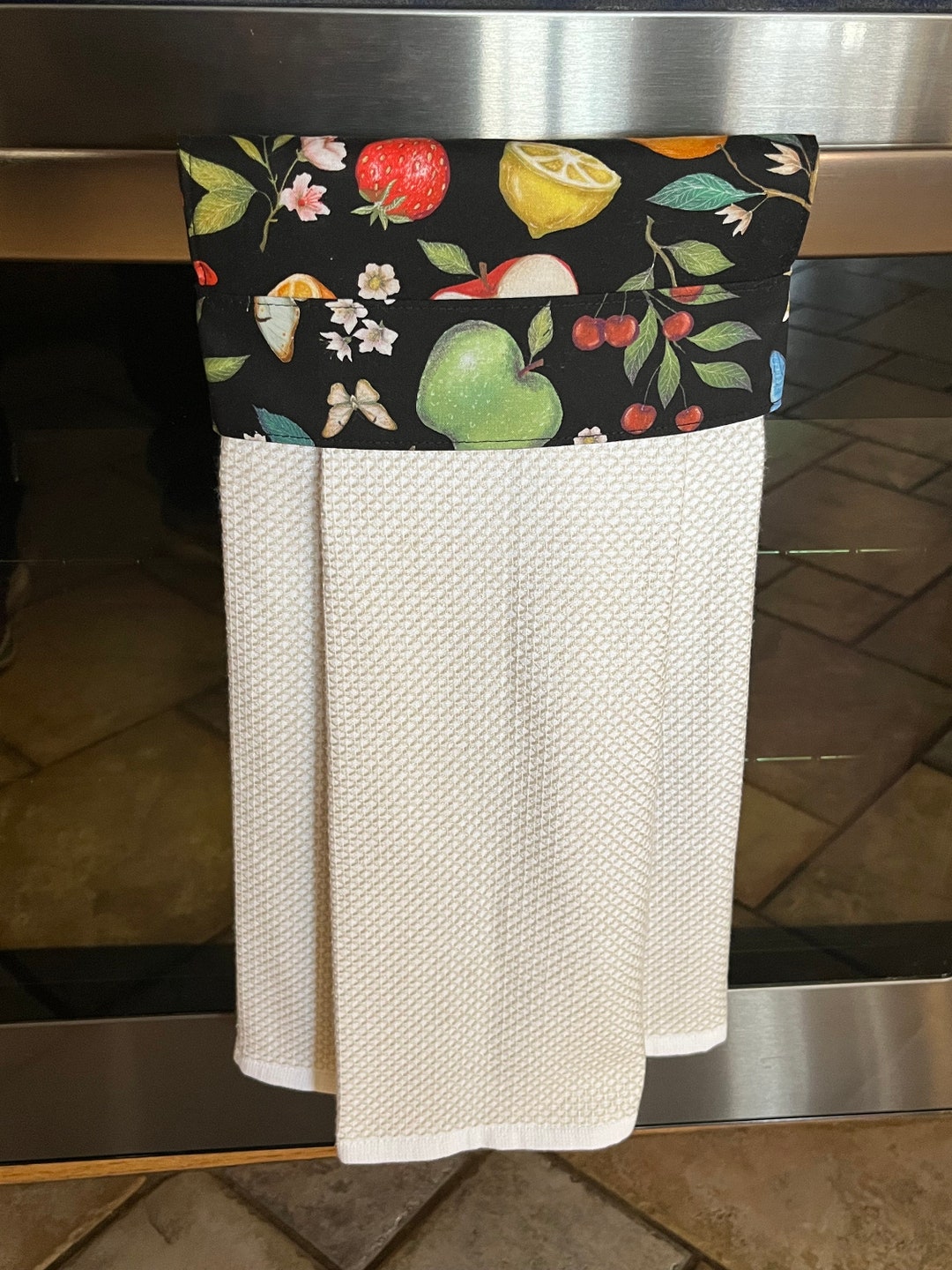 Fruit Hanging Kitchen Towel, Oven Handle Hanging Kitchen Towel ...