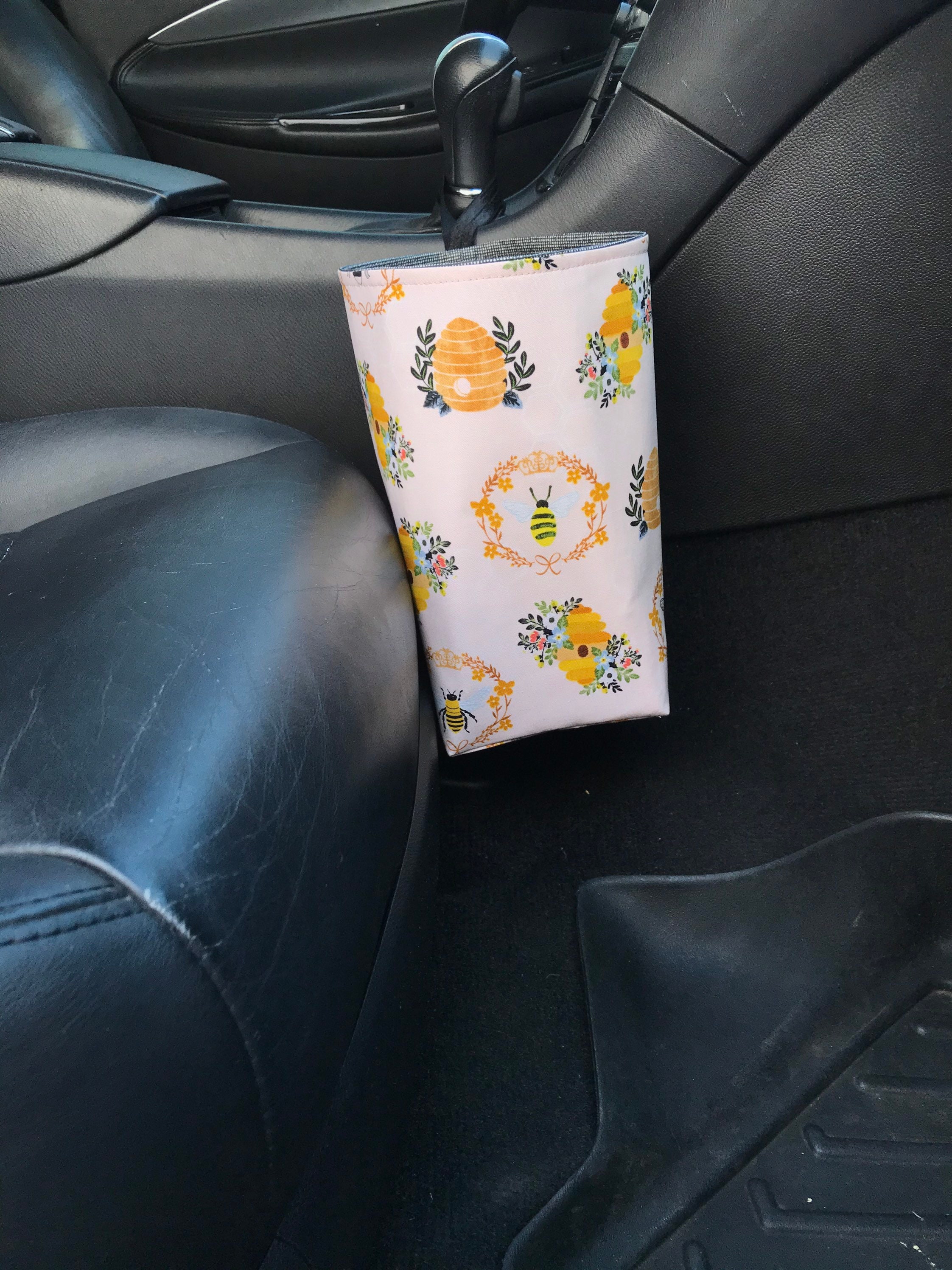 Bee Hives and Floral Car Trash Bag/Waterproof lining | Etsy