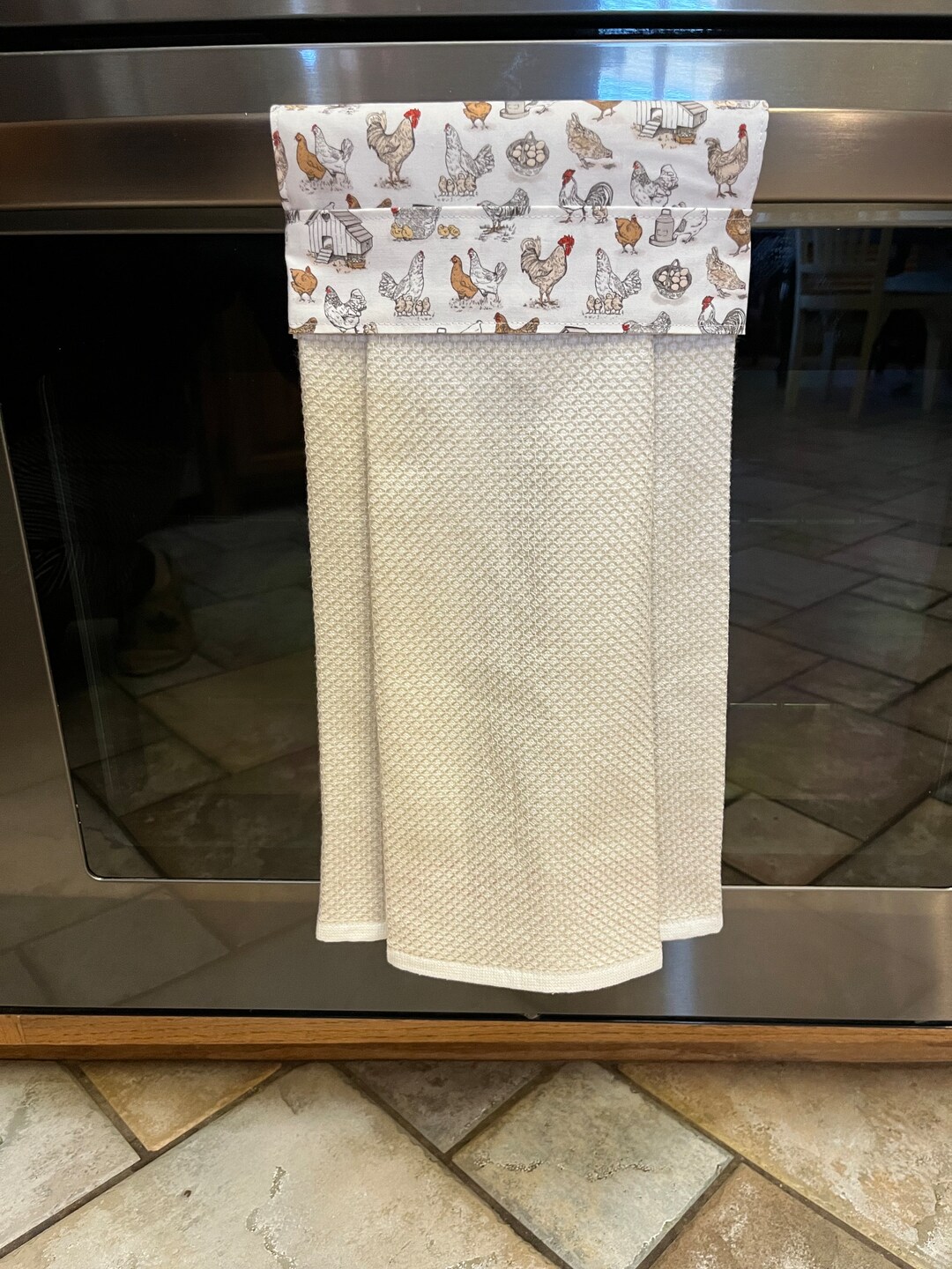 Chicken Hanging Kitchen Towel, Oven Handle Hanging Kitchen Towel ...