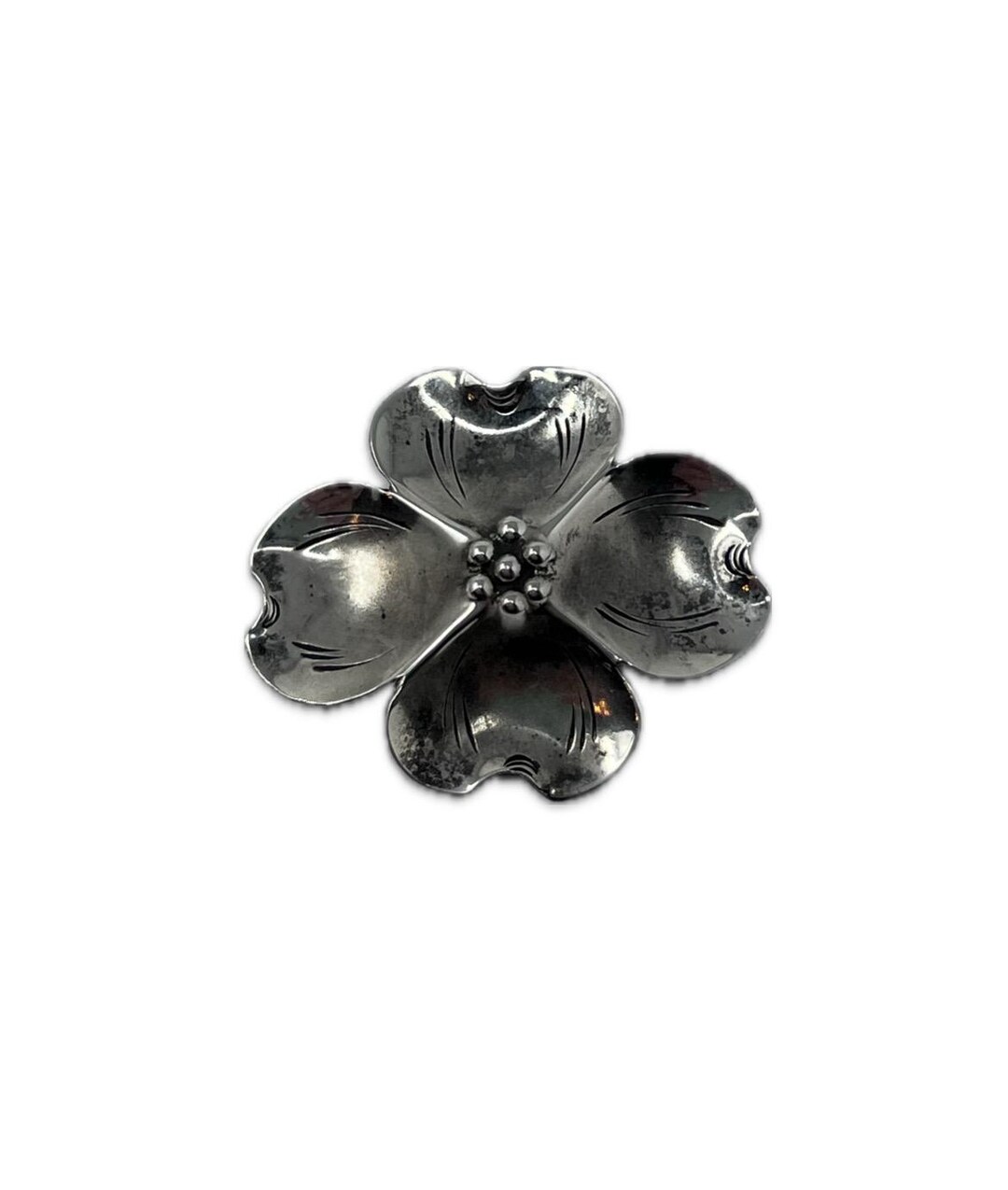 Stuart Nye Sterling Silver Dogwood Blossom Vintage Brooch Pin: Hand ...