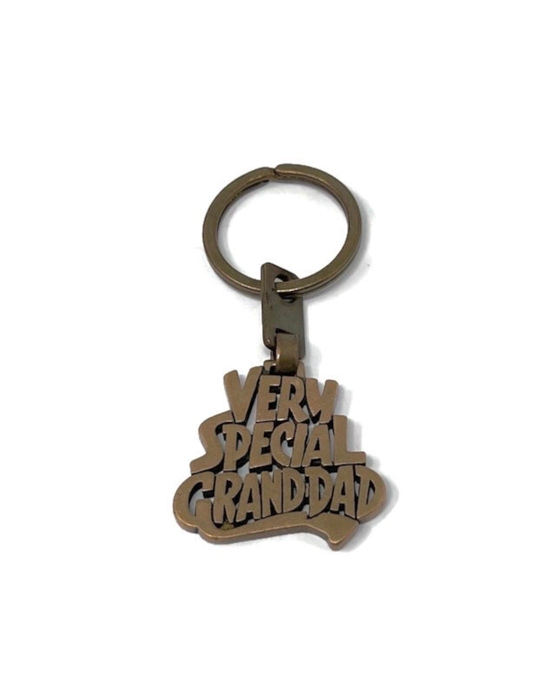 Very Rare Retired James Avery Bronze Very Special Grandad Key Ring ...