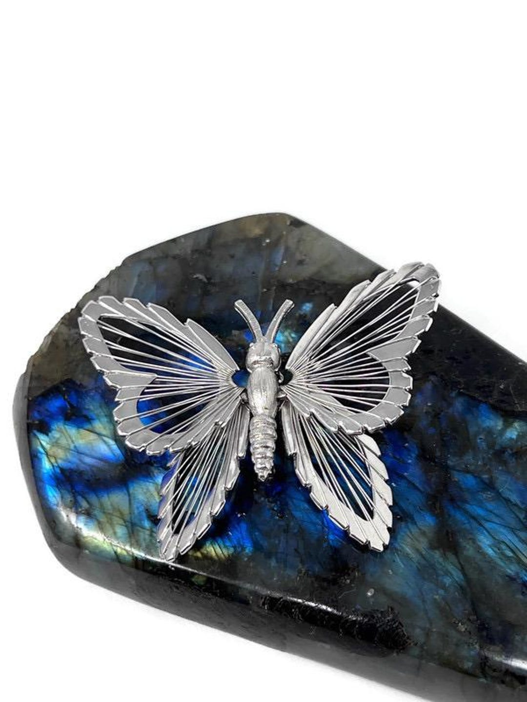 Vintage Monet Menagerie Wire Spinneret Butterfly Insect Brooch Pin ...