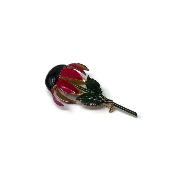 Vintage Signed Original by Robert 1960s Retro Enamel … - Gem