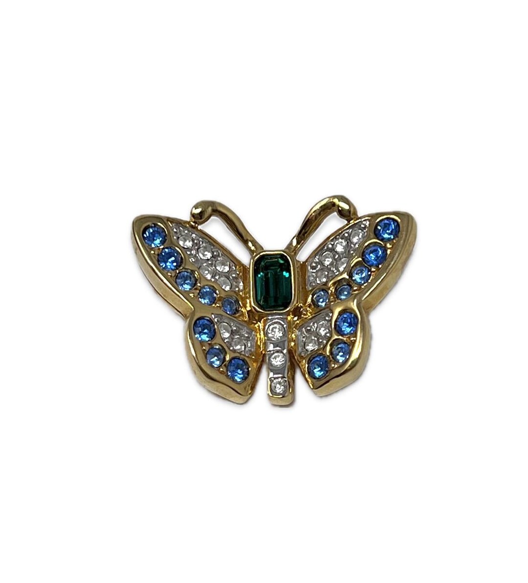 Sparkling Petite Swarovski Multi Color Crystal Butterly Insect Vintage ...