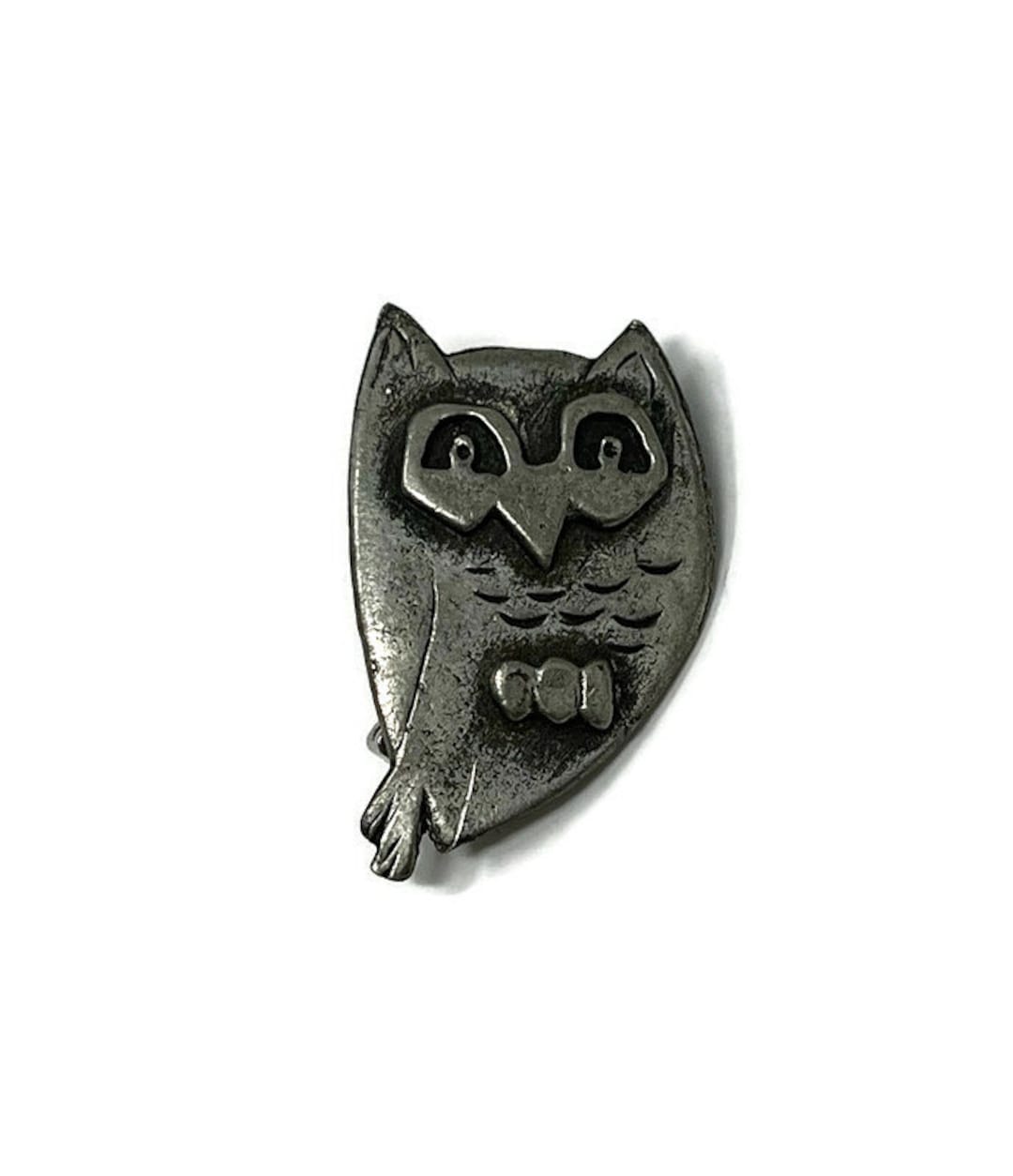 Vintage Metzke Pewter Retro Owl Brooch Pin/owl Lover Gift - Etsy
