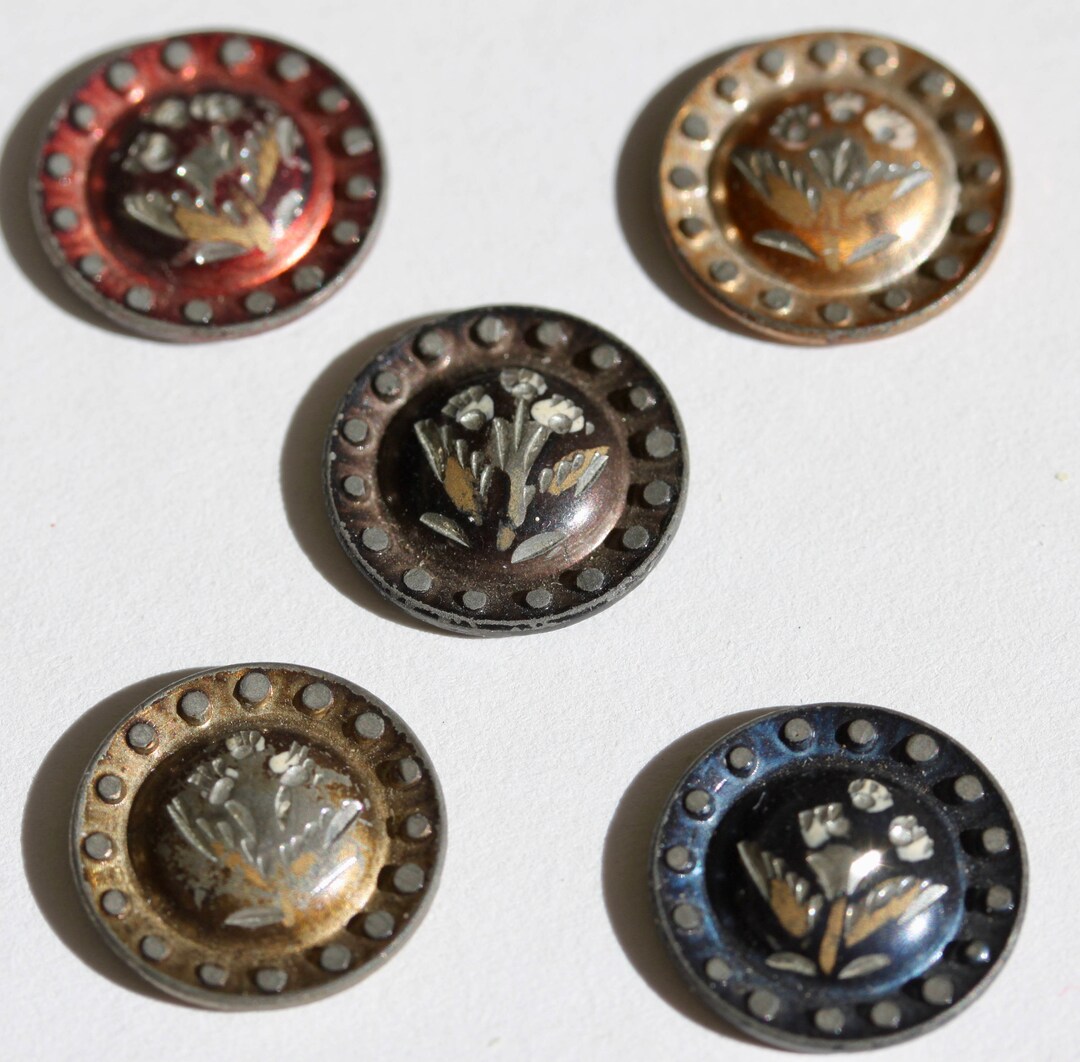 Set of Matching Metal Buttons - Etsy