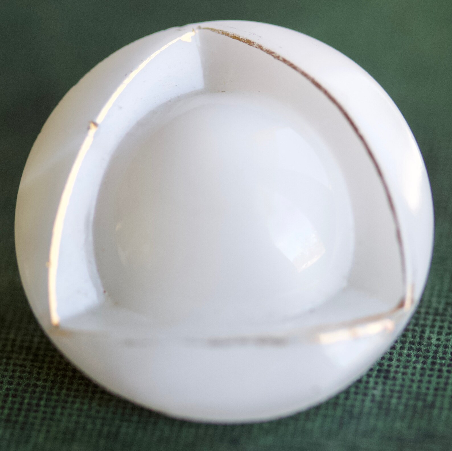 Eight White Glass Buttons - Etsy