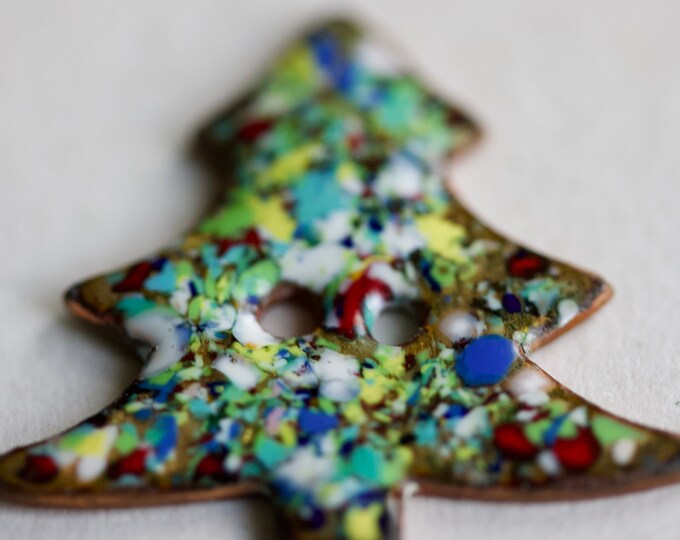 Sew Through Enamel Tree - Etsy
