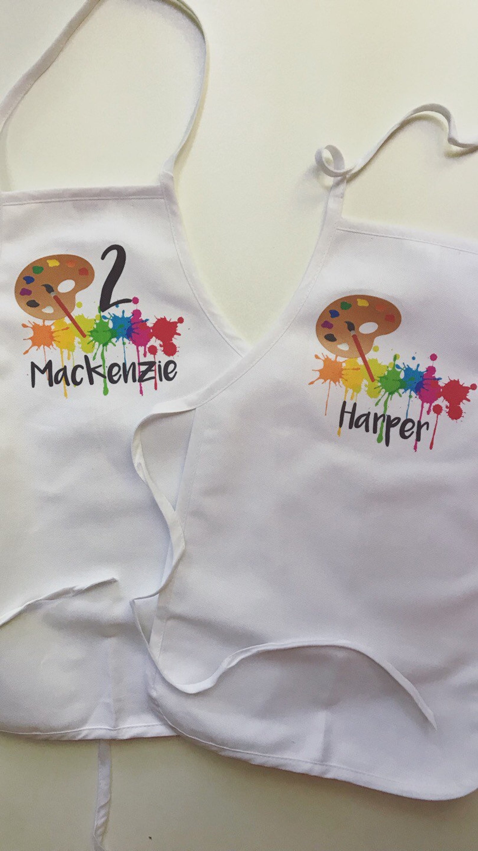 Birthday Art Apron Art Party Favor Art Birthday Party Art Party Art ...