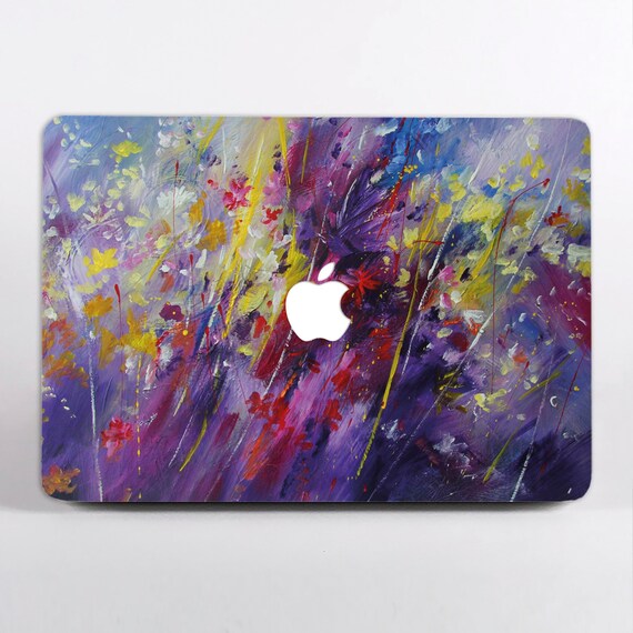 Watercolor Laptop Keyboard Stickers Mac Vinyl Skin Gold Pro | Etsy