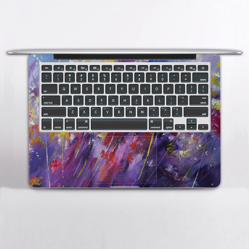 Watercolor Laptop Keyboard Stickers Mac Vinyl Skin Gold Pro | Etsy