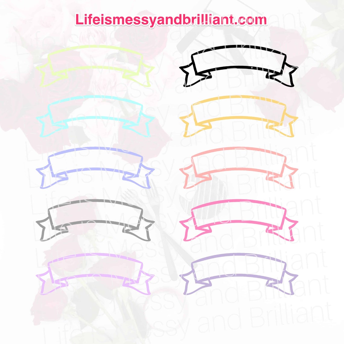 Digital Planner Stickers Banners and Notes Digital Planner - Etsy