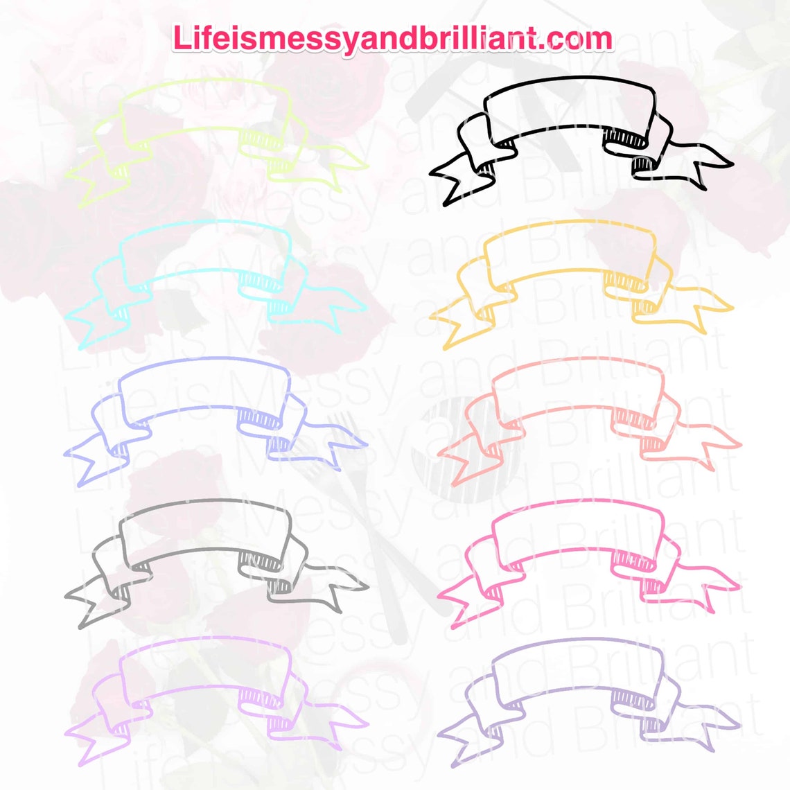 Digital Planner Stickers Banners and Notes Digital Planner - Etsy