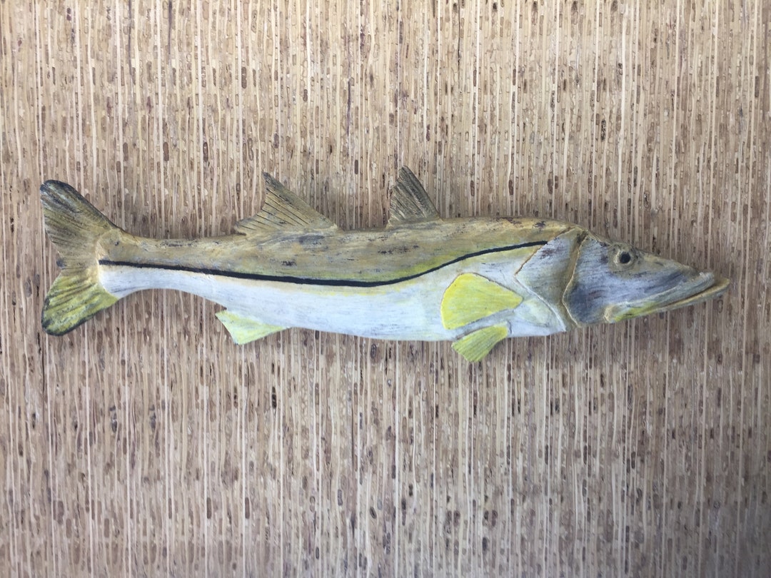 Hand Carved Snook - Etsy
