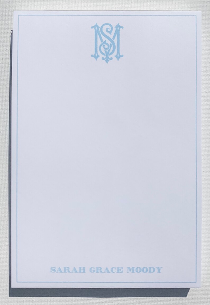 Personalized Notepad / Personalized With Initials and Name - Etsy